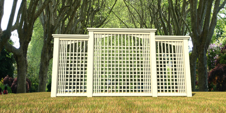 Modern Privacy Screen plans and instructions by GardenStructure.com
